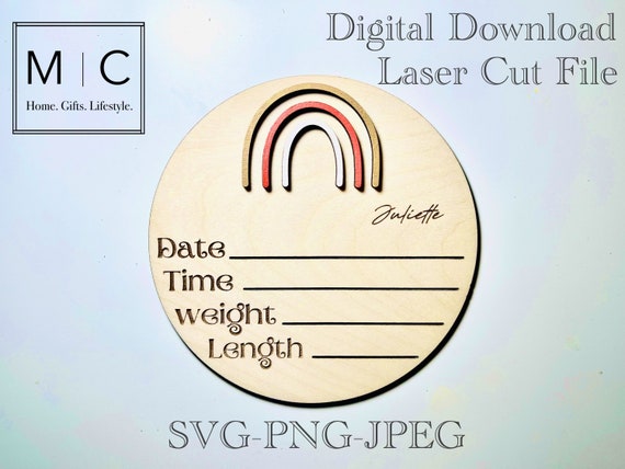 Personalized Baby Stat Sign Svg Birth Stat Sign Svg Baby - Etsy