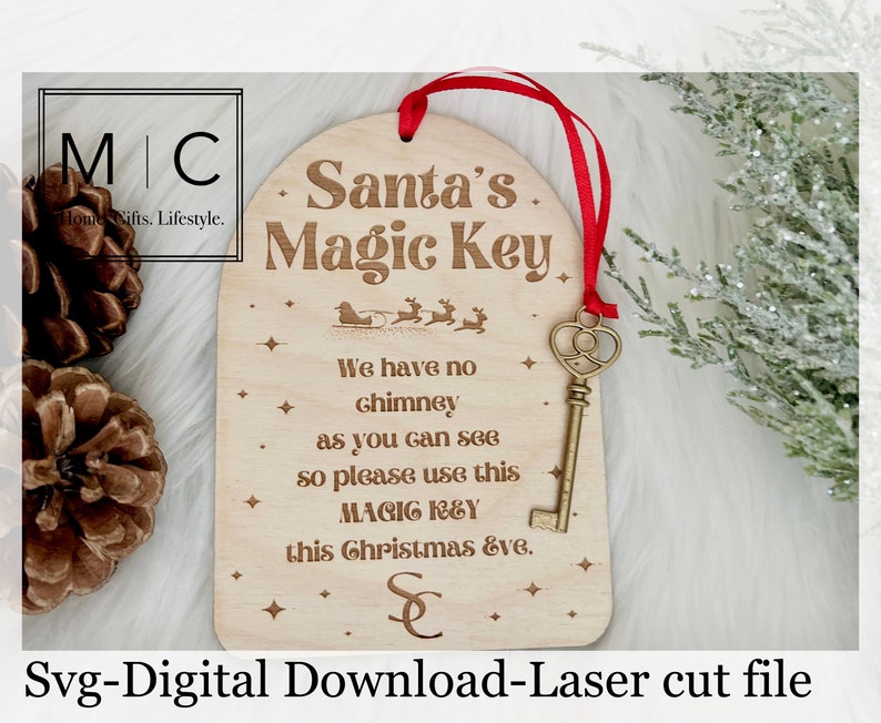 Santa's Magical Key Svg, Santa's Magic Key Svg, Santa Key Svg ...