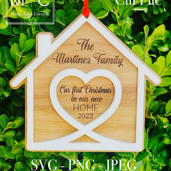 New Home Key Ornament Svg - Etsy