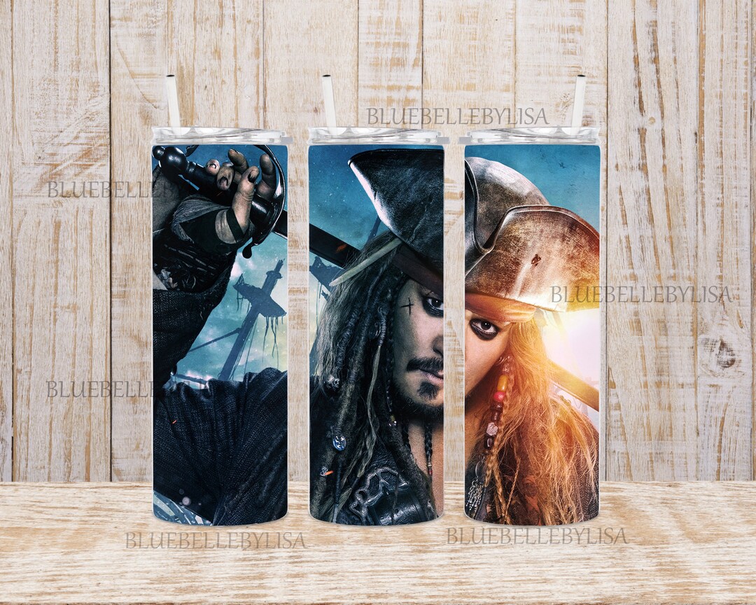 Inspired/pirates/jack/caribbean/skinny Tumbler/image/wrap/download - Etsy