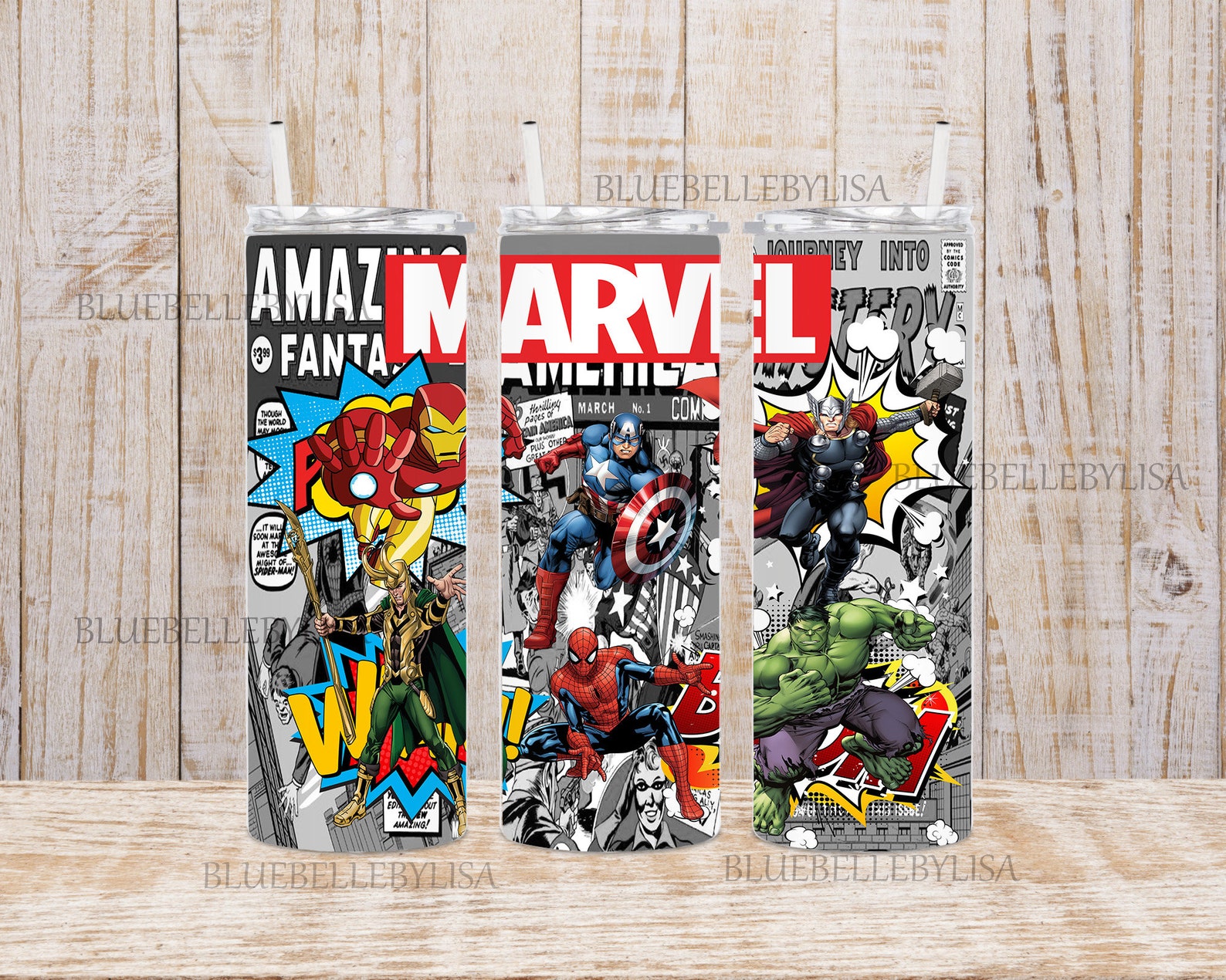Comic/heroes Skinny Tumbler Wrap/download - Etsy