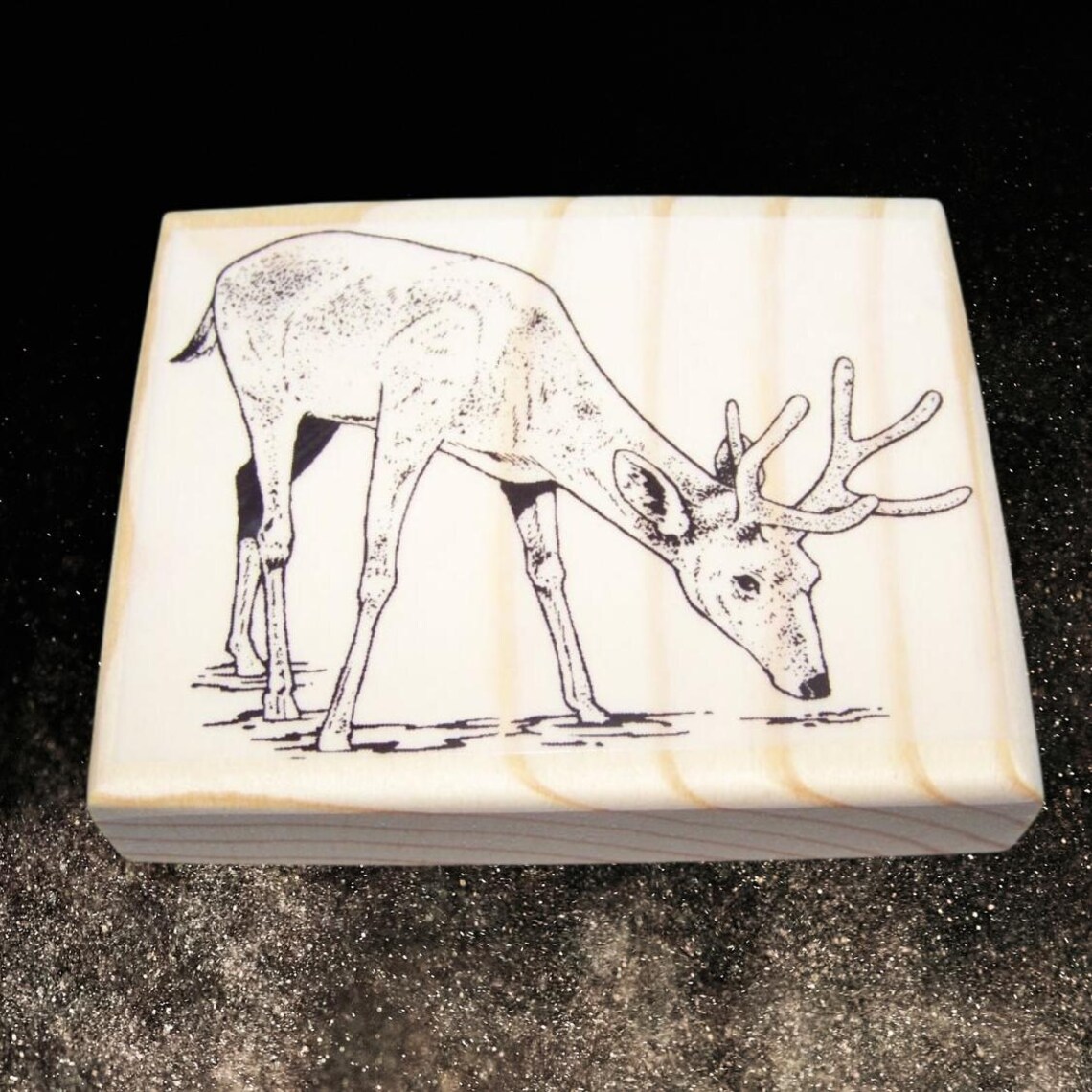 Deer Rubber Stamps Animal Stamps Deer Art Stamp Wood Stamps - Etsy