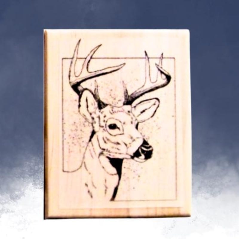 Deer Head Stamp - Etsy