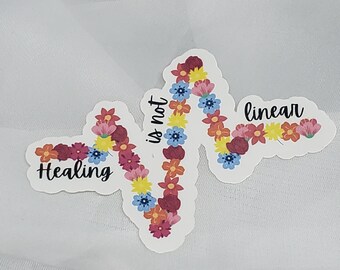 Healing is Not Linear Sticker - Etsy