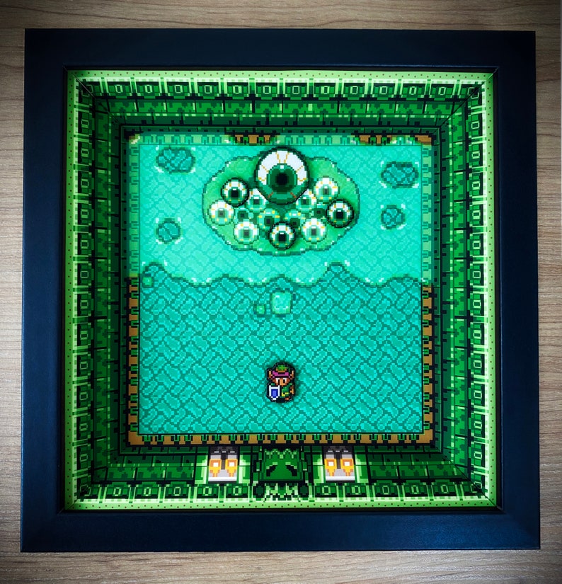 Nintendo Zelda A Link to the Past Shadow Box 3D Effect - Etsy