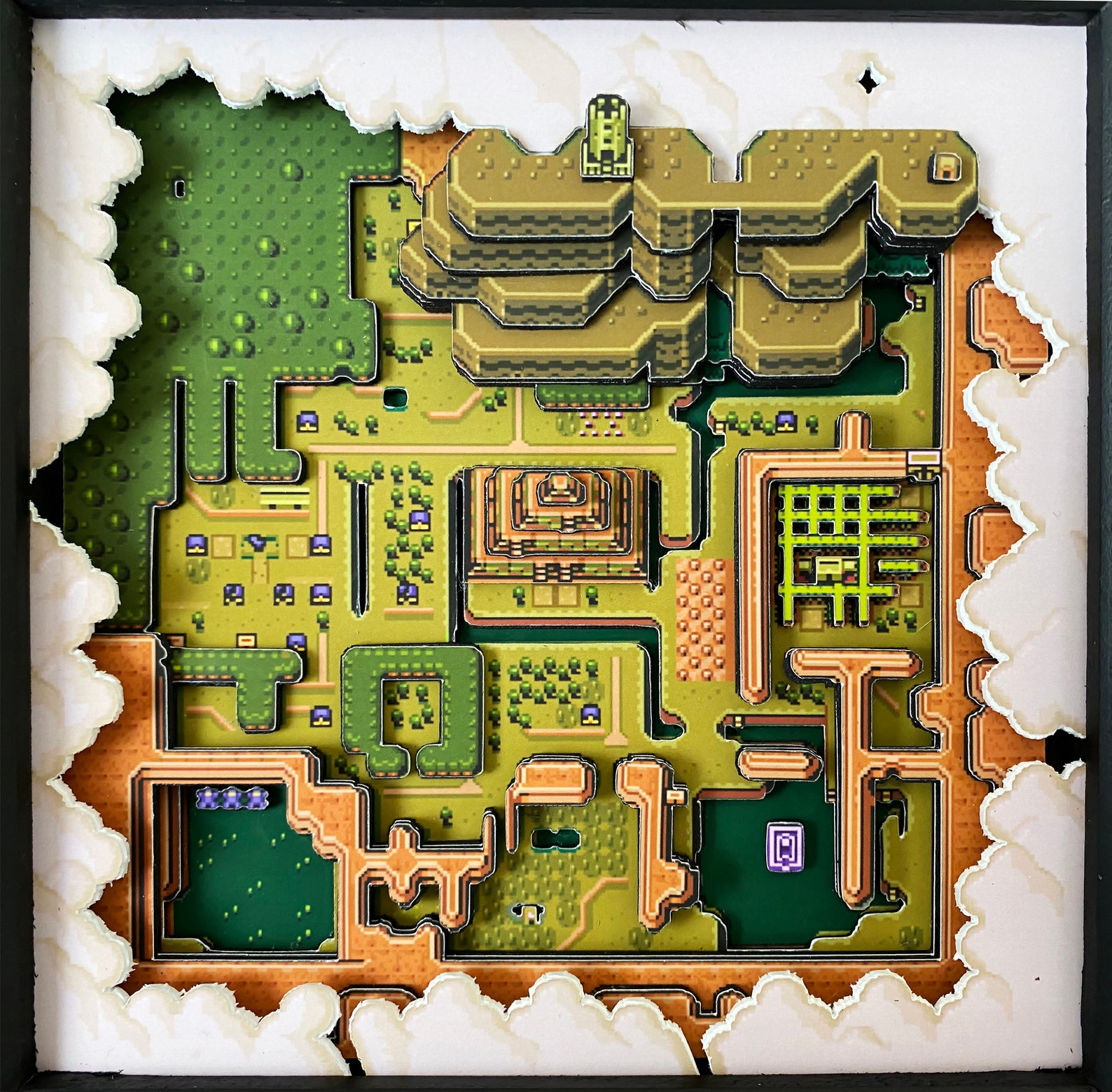 Nintendo Zelda A Link to the Past Shadow Box 3D Effect - Etsy Canada
