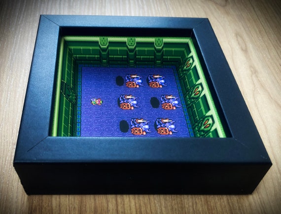 Nintendo Zelda A Link to the Past Shadow Box 3D Effect | Etsy