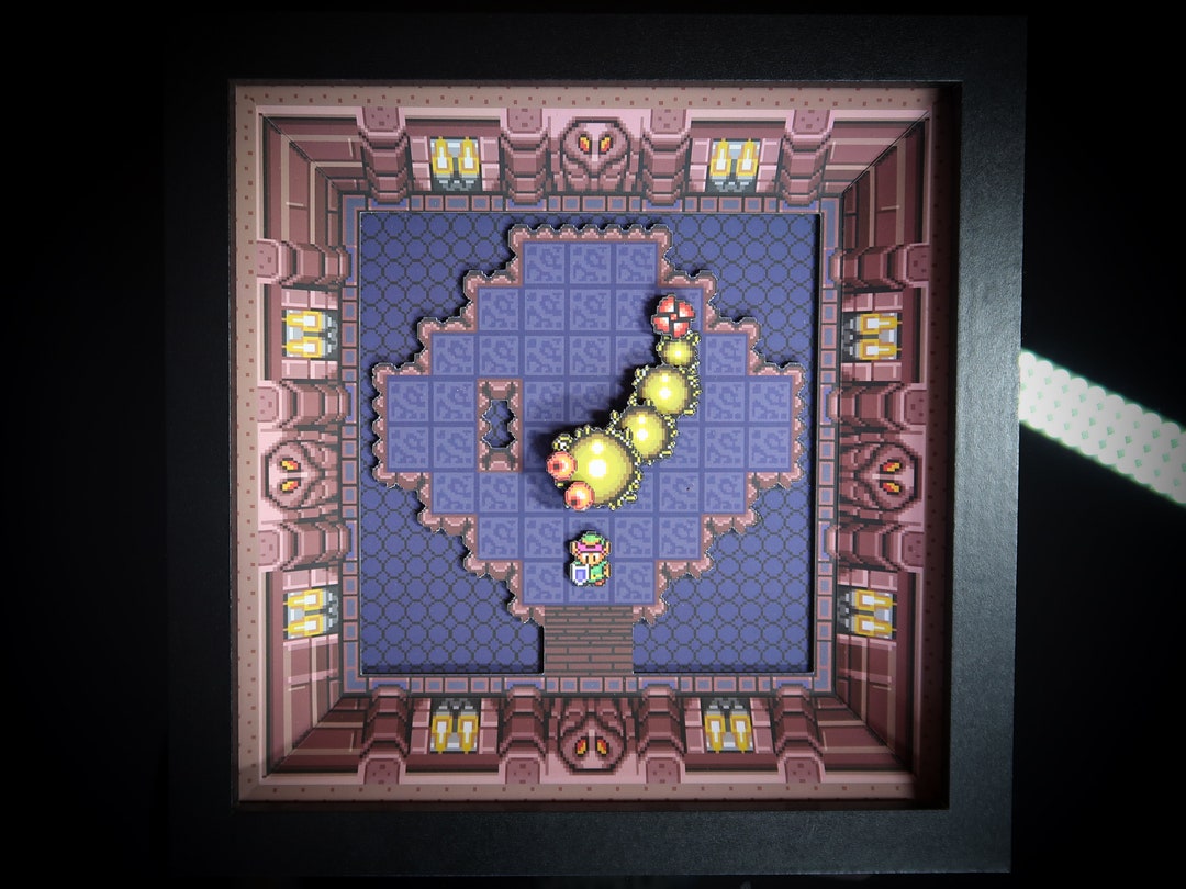 Nintendo - Zelda A Link to the Past - Shadow Box - 3D Effect - Wall Art ...