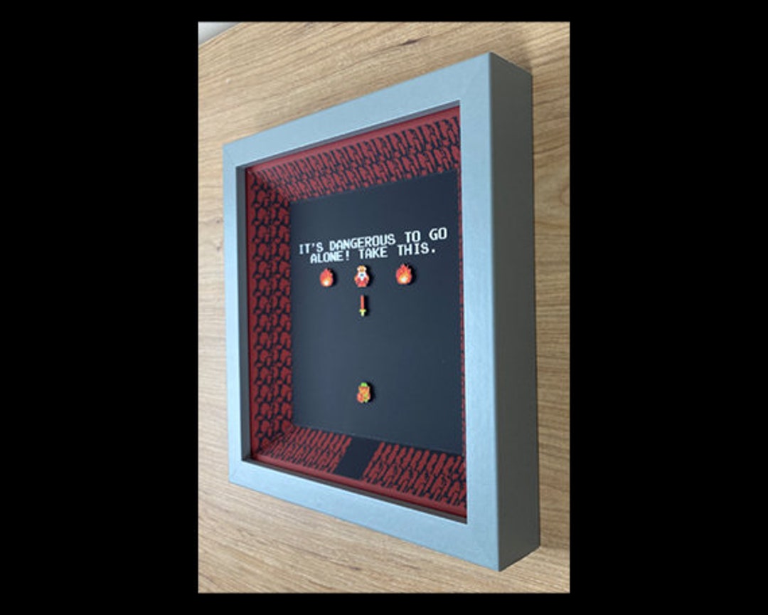 Nintendo Legend of Zelda Shadow Box 3D Effect Wall Art - Etsy