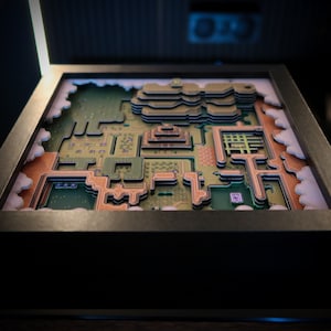 Nintendo - Zelda A Link to the Past - Shadow Box - 3D Effect - Wall Art ...