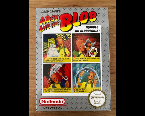 Nintendo A Boy and His Blob NES Replacement Box User | Etsy