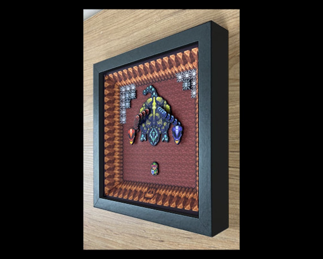 Nintendo Zelda A Link to the Past Shadow Box 3D Effect - Etsy