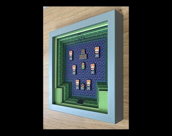 Nintendo Zelda A Link to the Past Shadow Box 3D Effect | Etsy
