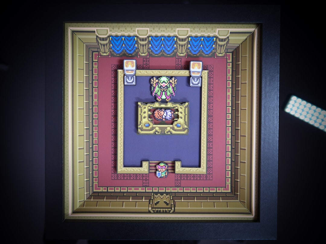 Nintendo - Zelda A Link to the Past - Shadow Box - 3D Effect - Wall Art ...