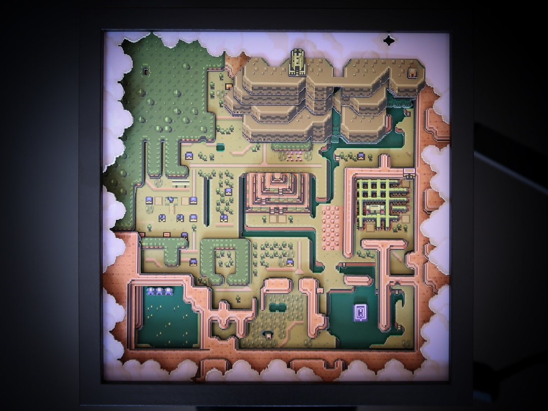Nintendo - Zelda A Link to the Past - Shadow Box - 3D Effect - Wall Art ...