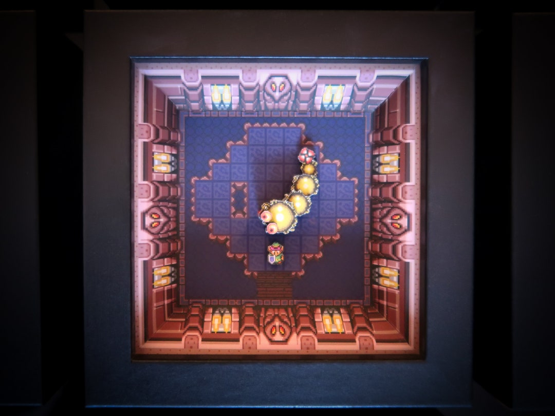 Nintendo - Zelda A Link to the Past - Shadow Box - 3D Effect - Wall Art ...