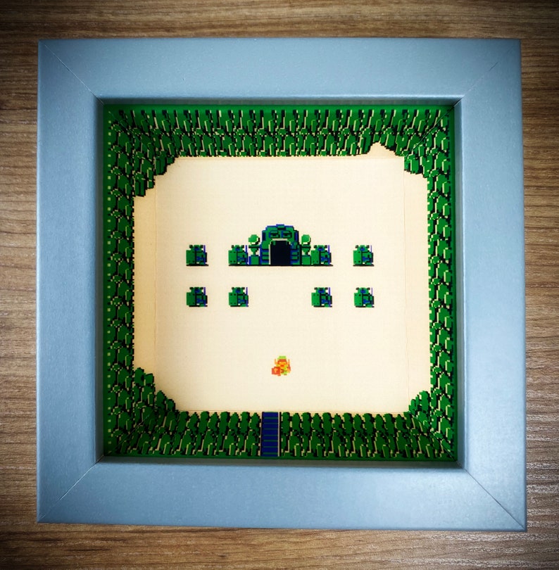 Nintendo Legend of Zelda Shadow Box 3D Effect Wall Art | Etsy