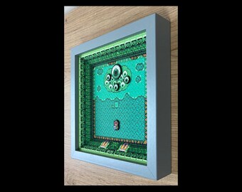 Nintendo Zelda A Link to the Past Shadow Box 3D Effect | Etsy