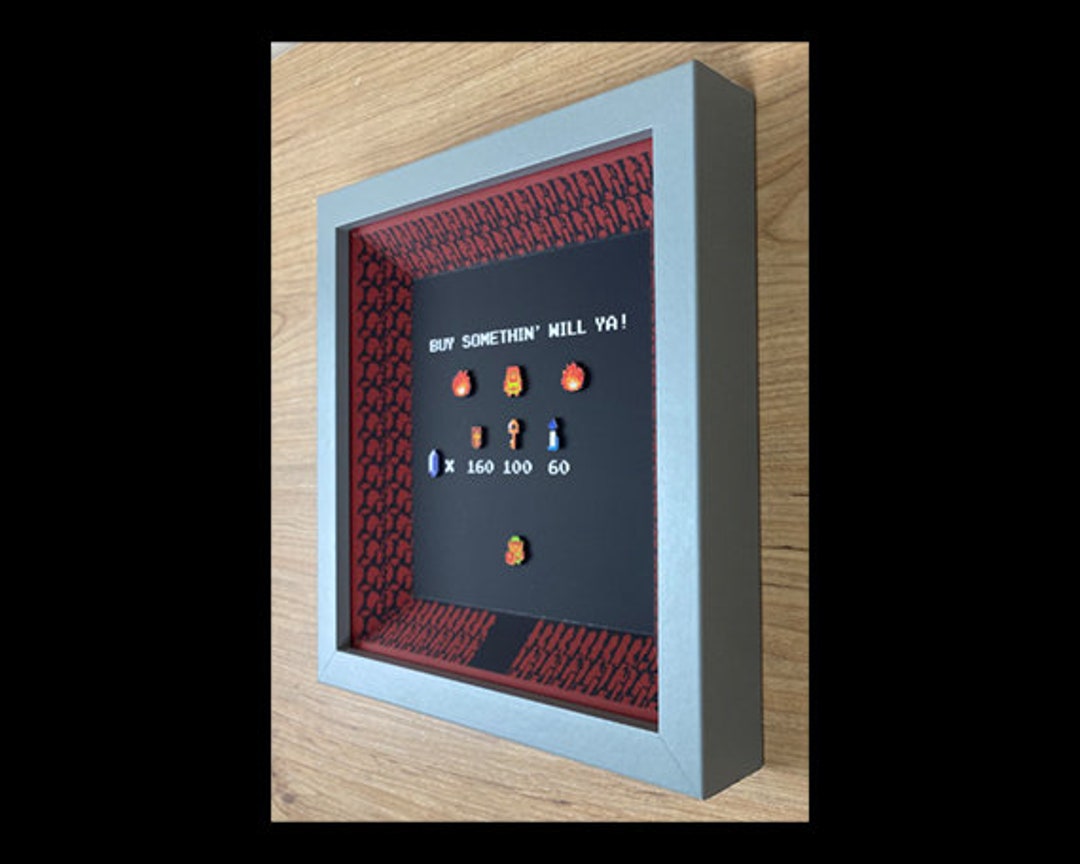 Nintendo Legend of Zelda Shadow Box 3D Effect Wall Art - Etsy