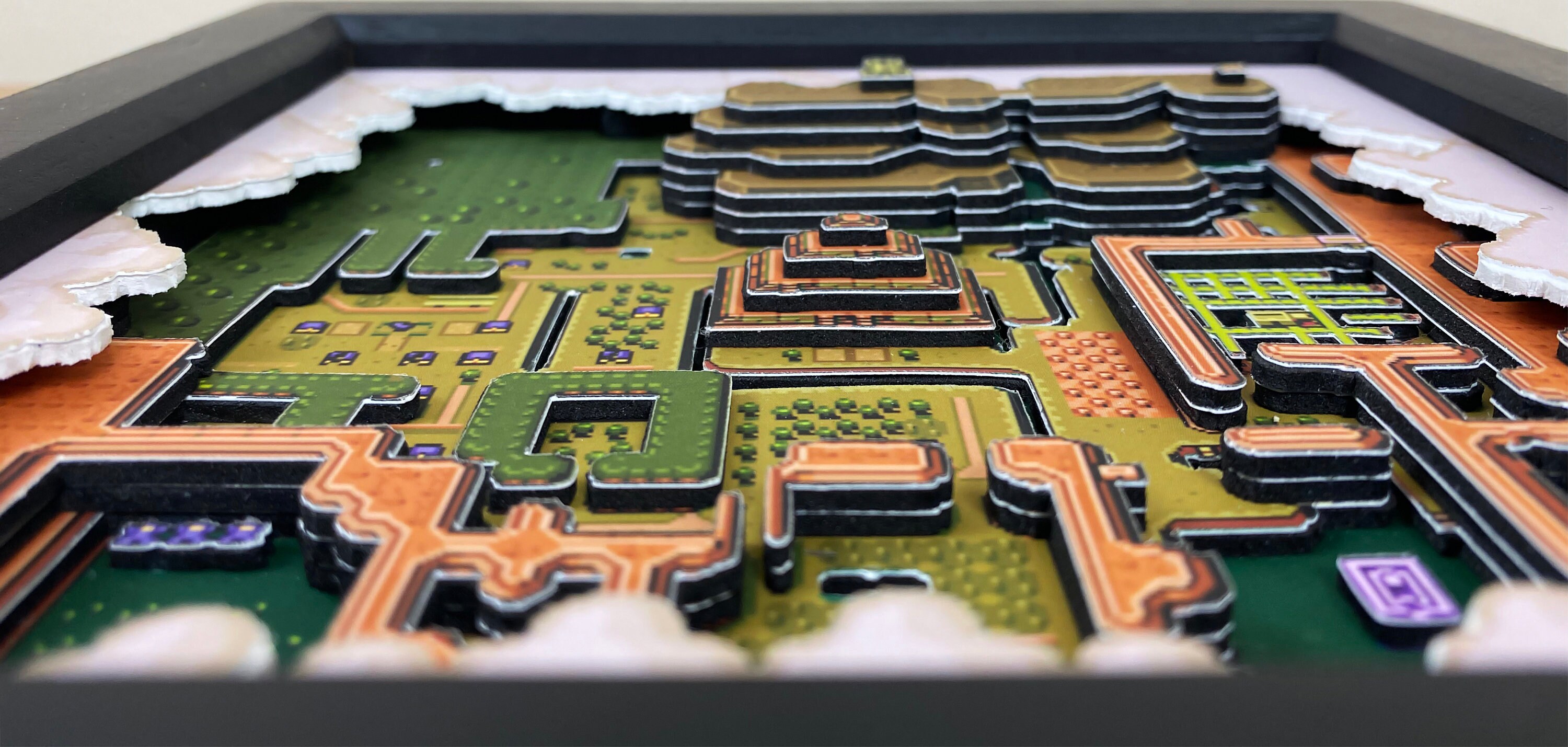 Nintendo Zelda A Link to the Past Shadow Box 3D Effect - Etsy UK