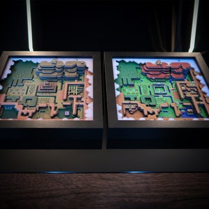 Nintendo - Zelda A Link to the Past - Shadow Box - 3D Effect - Wall Art ...