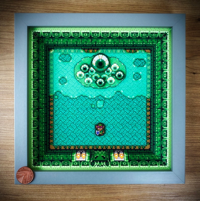 Nintendo Zelda A Link to the Past Shadow Box 3D Effect - Etsy