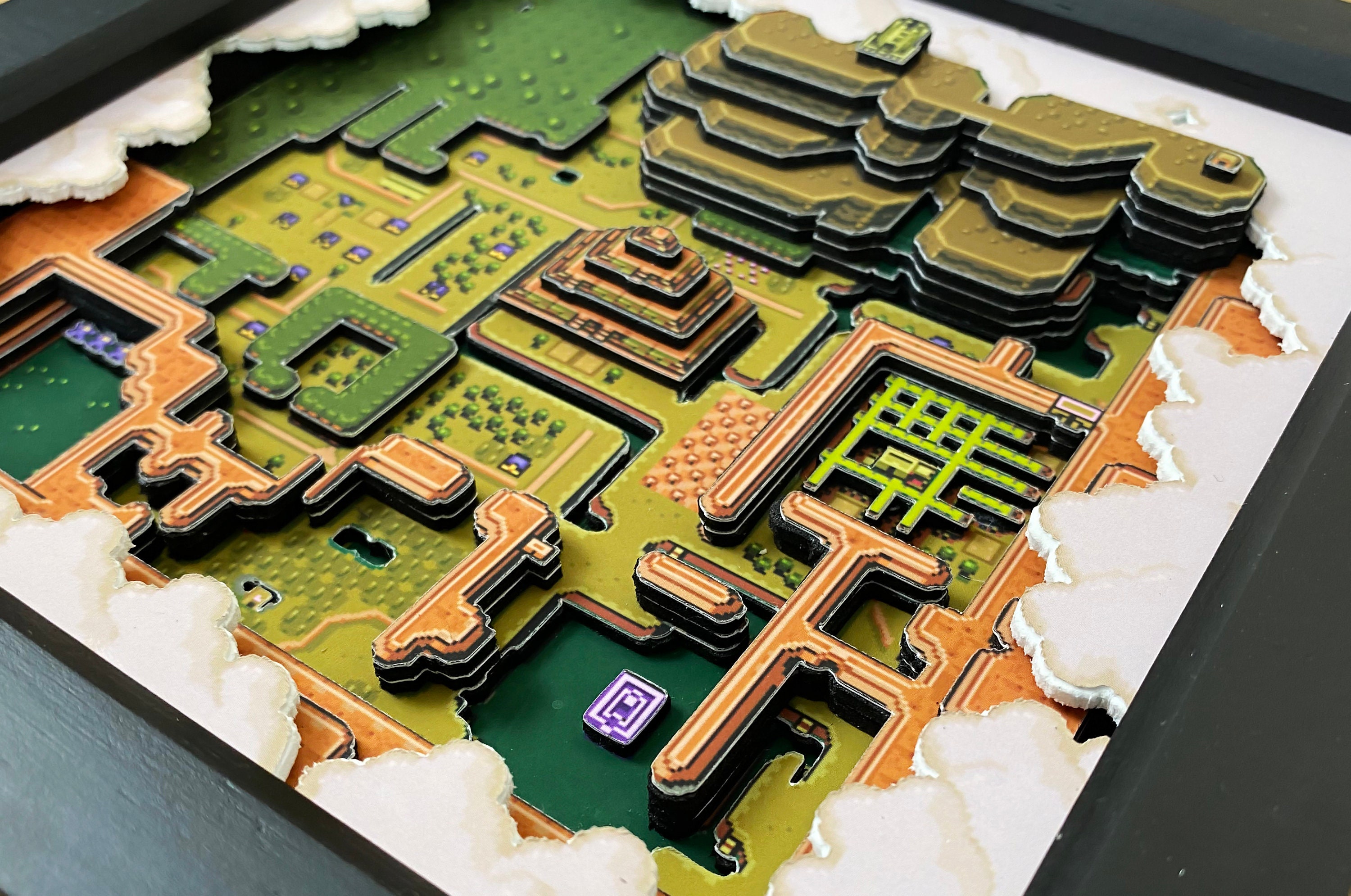 Nintendo Zelda A Link to the Past Shadow Box 3D Effect - Etsy UK