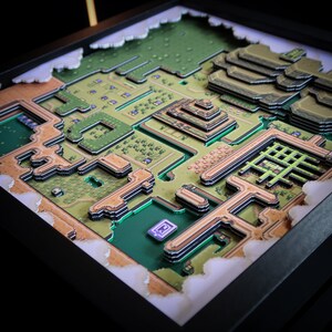 Nintendo - Zelda A Link to the Past - Shadow Box - 3D Effect - Wall Art ...