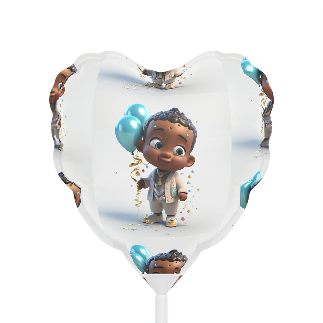 Chibi Baby Boy 1 Balloons round and Heart-shaped 6 - Etsy