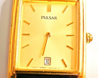 Pulsar Gold Watch - Etsy