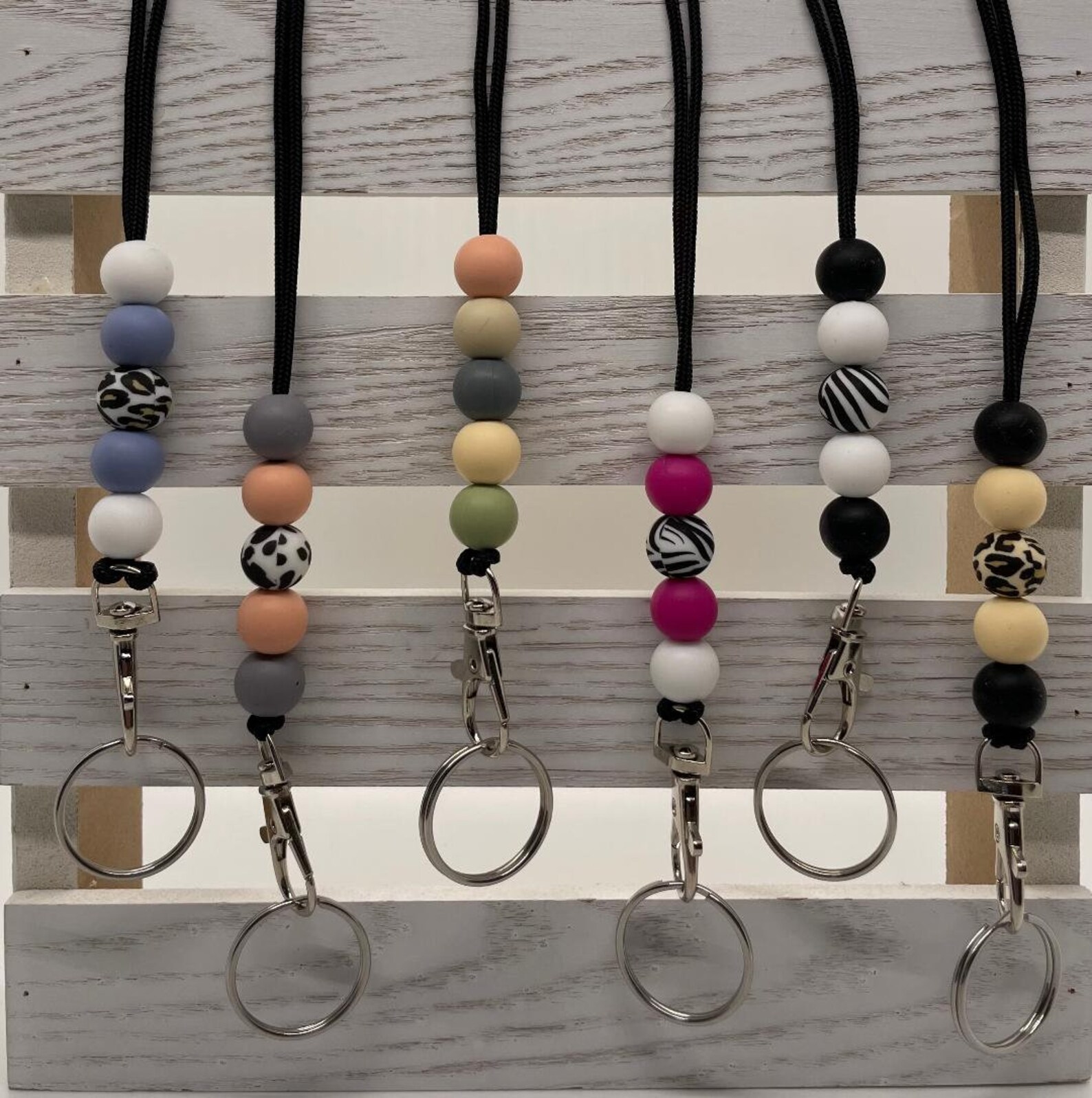 Lanyard/badge Holder/teacher Lanyard/work Lanyard/id Lanyard/beaded ...