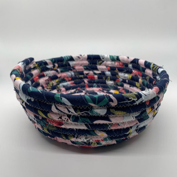 Fabric Wrapped Rope Baskets - Etsy
