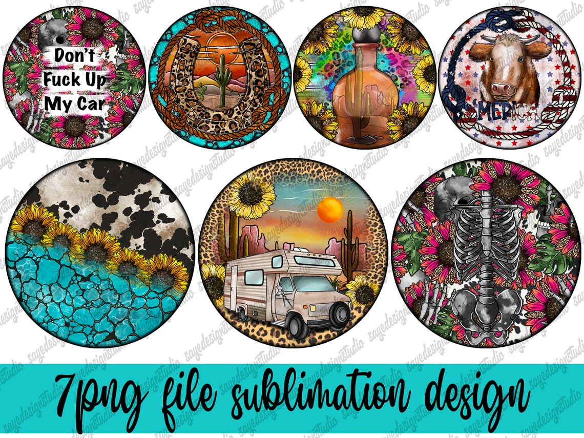 Western Car Coaster Png Western Car Coaster Png Western - Etsy
