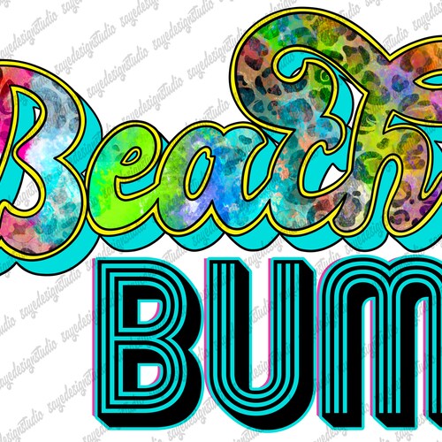 Beach Bum PNG Sublimation Design Love Summer PNG Summer - Etsy