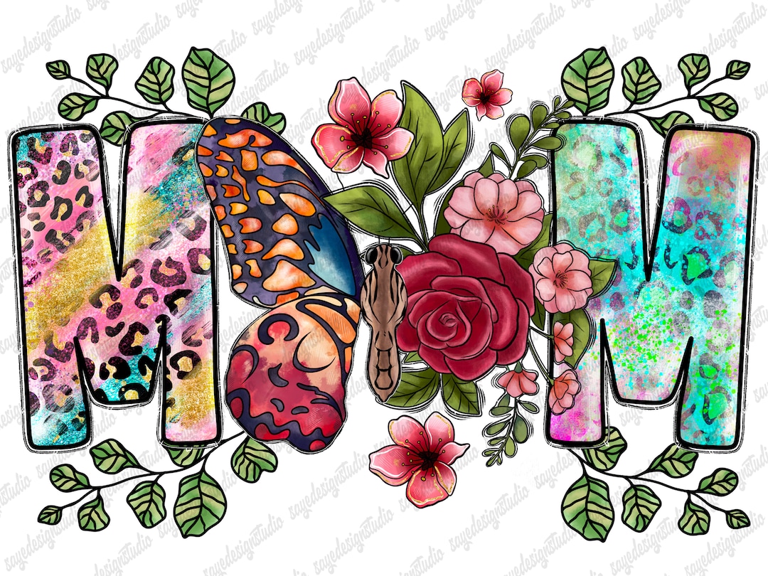Butterfly Mom Png Sublimation Design Download, Butterfly Png, Mother's ...