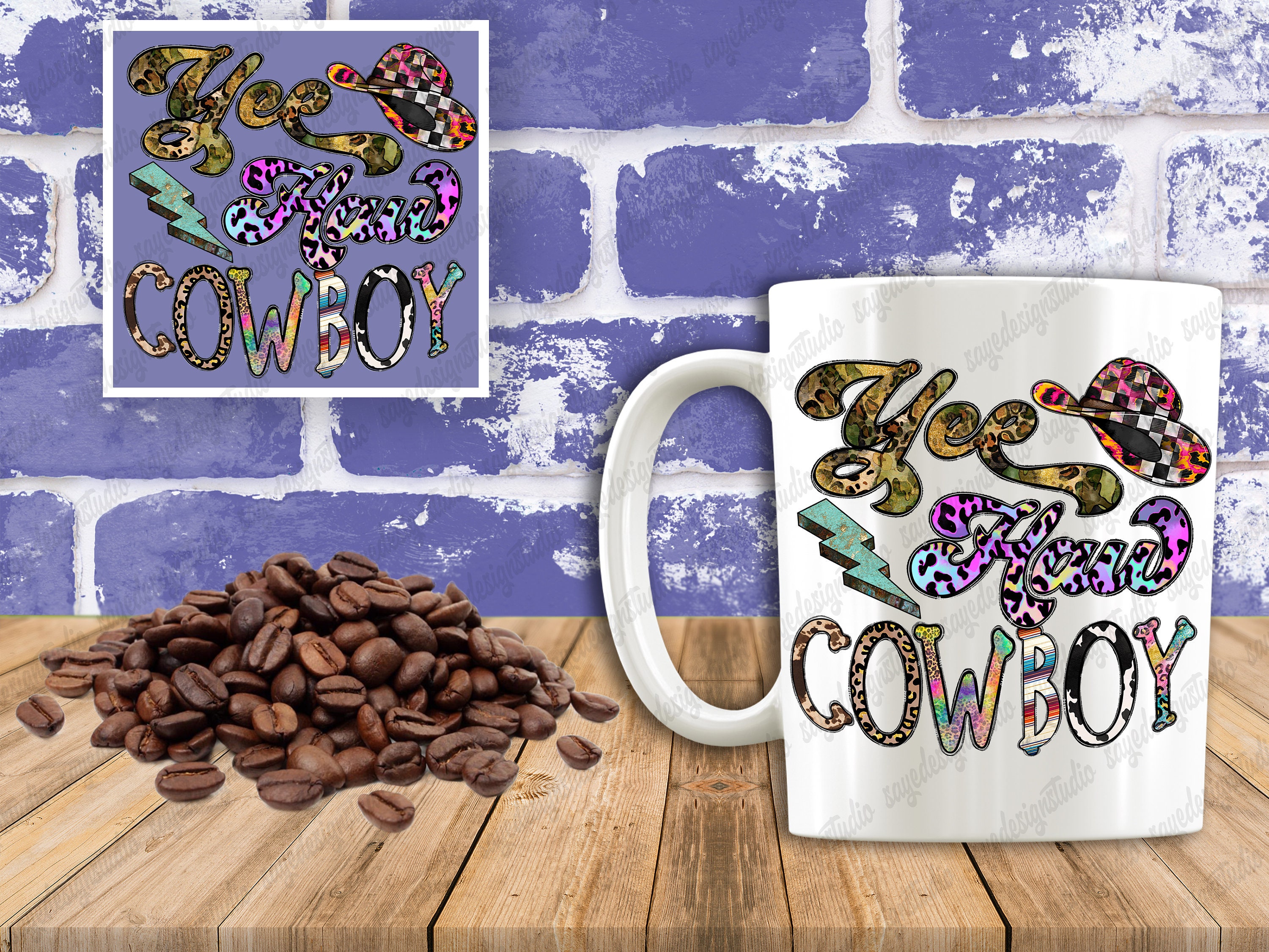 Yee Haw Cowboy Png Cowboy Png Western Country Yee Haw Png | Etsy