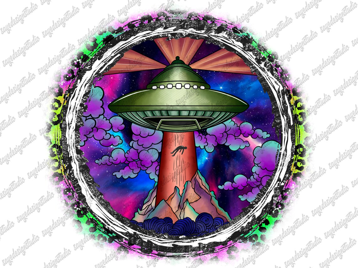 Ufo Design Png Western Leopard Ufo Alien Png Alien Lover - Etsy