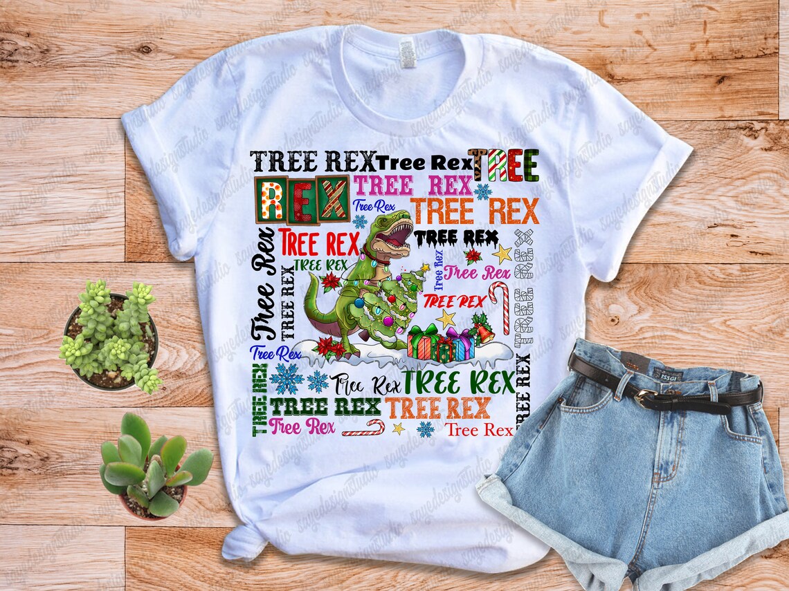 Tree Rex Png Christmas Dinosaur Christmas PNG Rex Png - Etsy