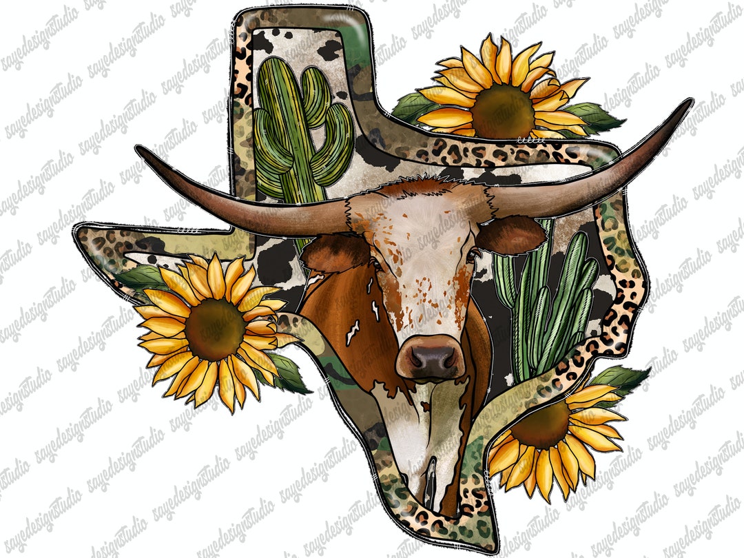 Texas Map Png Cow Png Country Western Texas Cow Png - Etsy Portugal