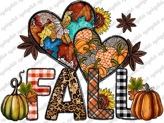 Heart Fall Png Thankful Png Happy Fall Png Fall Vibes - Etsy