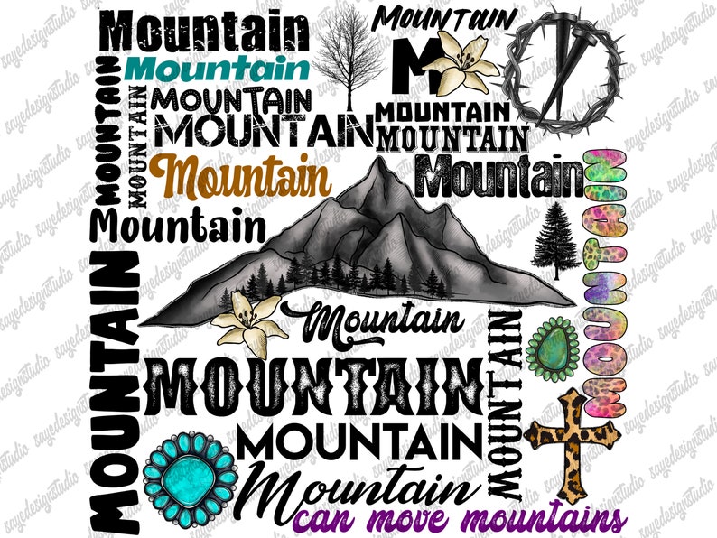 Faith Can Move Mountains Png Faith Png Christian Mountains | Etsy