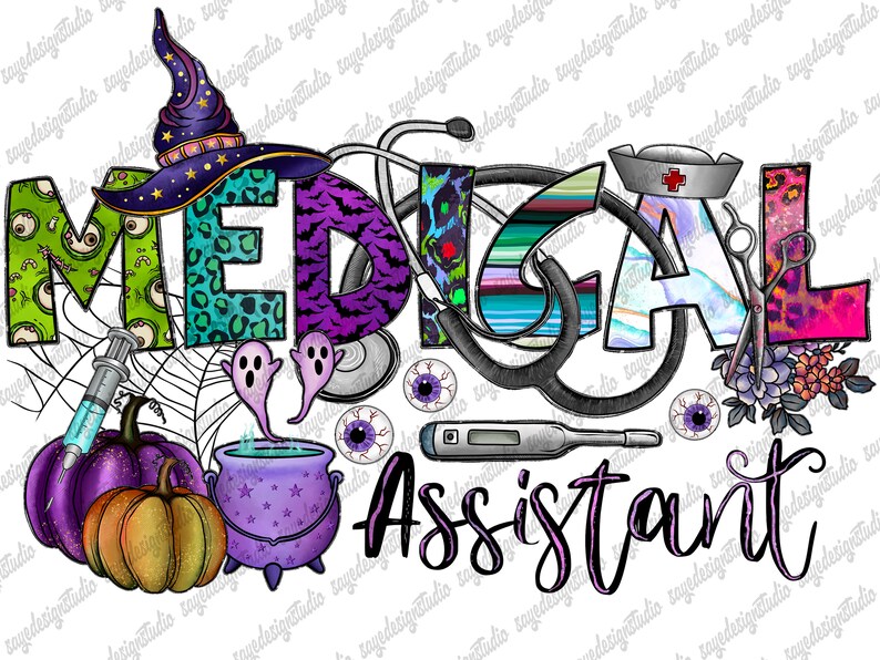 Medical Assistant Halloween Png Medical Assistant Halloween - Etsy