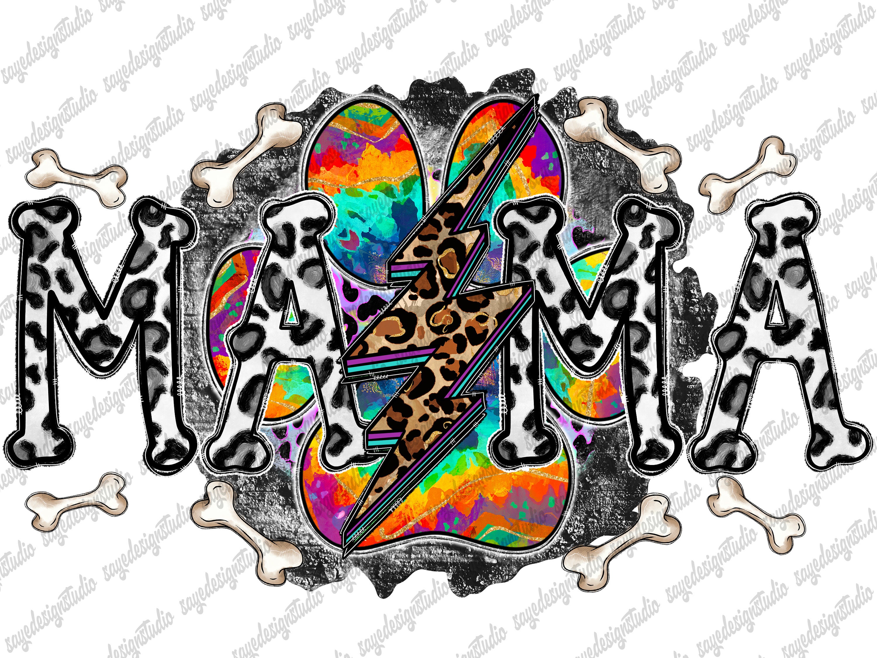 Dog Mama Png Paw Png Tie Dye Mama Design Mama Png Dog - Etsy