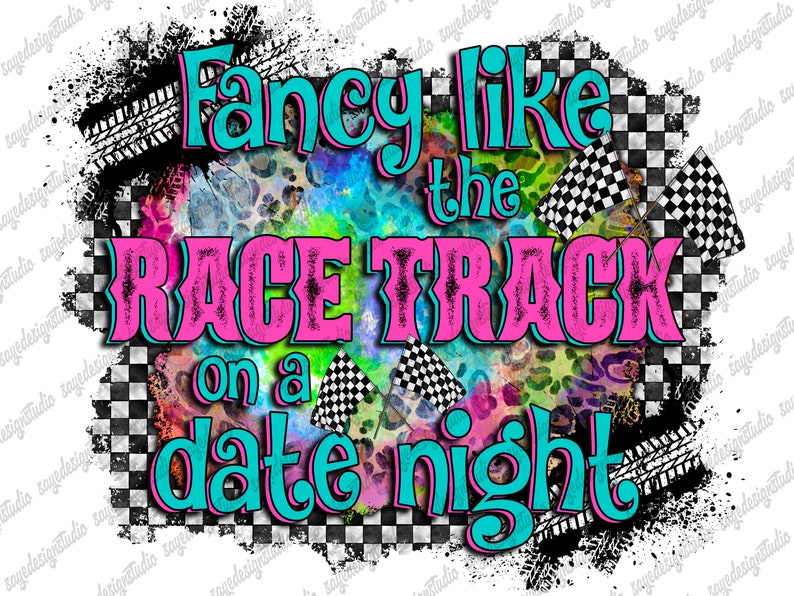 Fancy Like the Race Track on a Date Night Png Racing Girl - Etsy