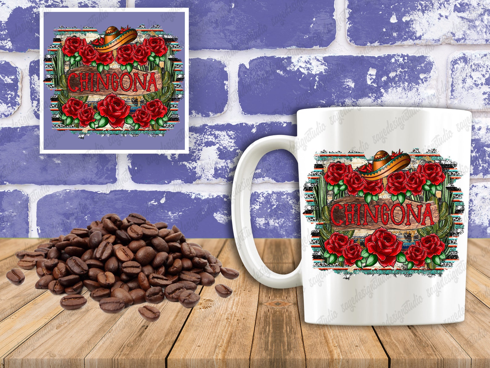 Chingona Png Western Latin Design Mexico Png Leopard - Etsy