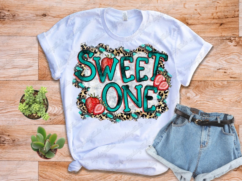 Sweet One Png File Hello Summer Summer Design Strawberry - Etsy