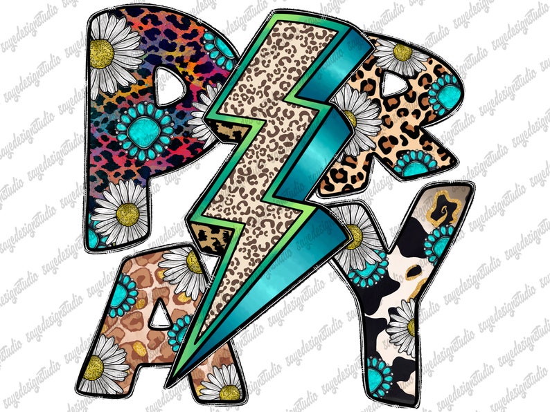 Just Pray Png File, Pray Png, Western, Tie Dye, Gemstone Turquoise ...