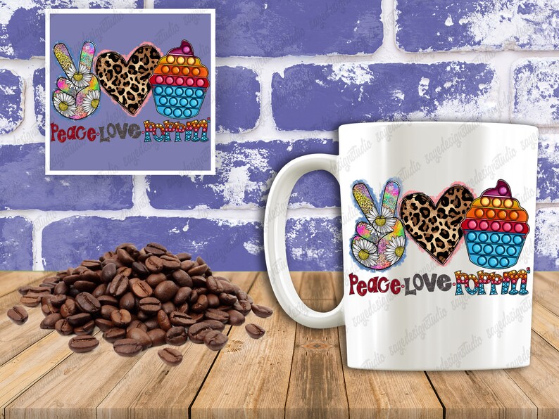 Peace Love Poppin' Png Sensory Png Love Poppin' - Etsy