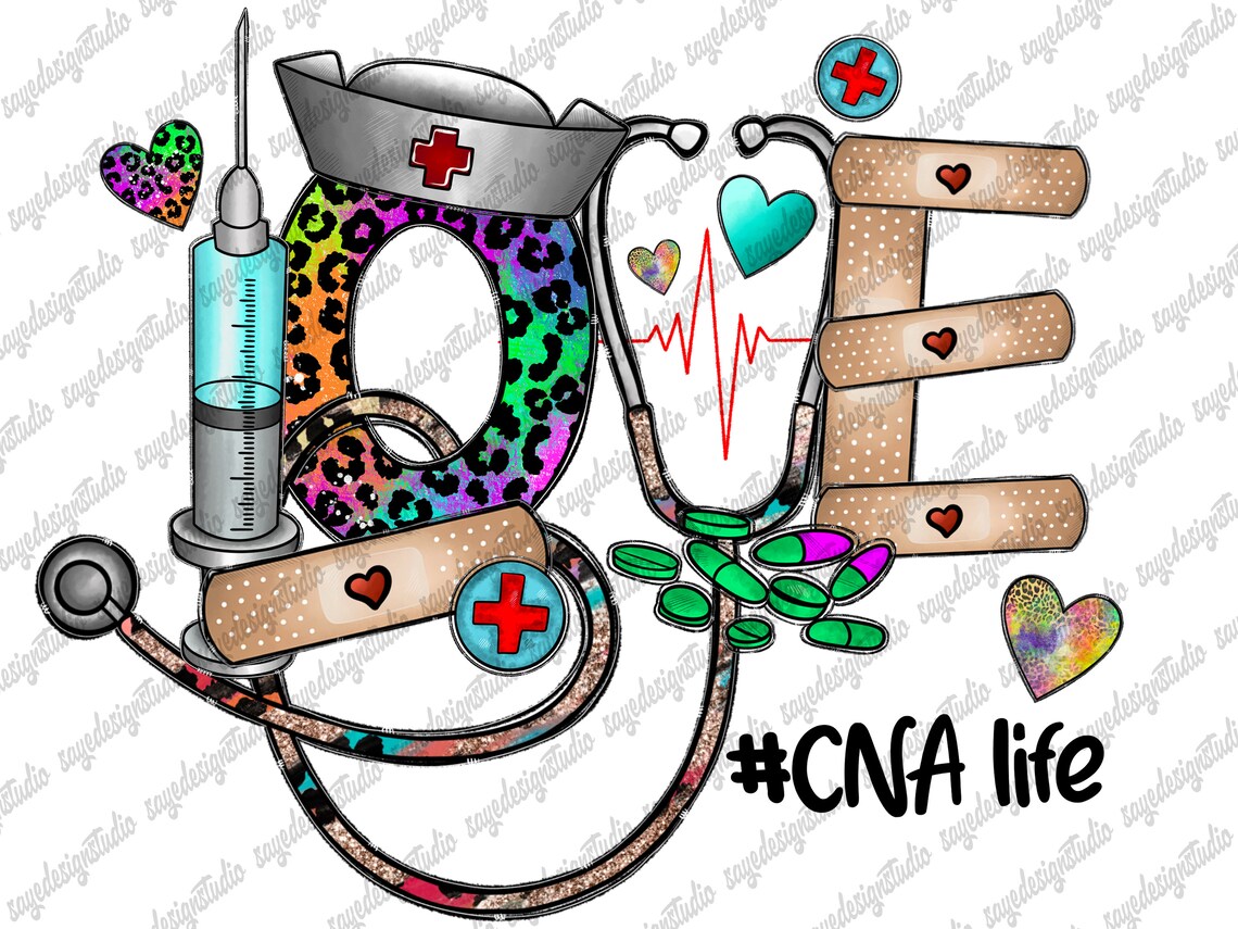 Love CNA Life Png Western Nurse Png CNA Medical Assistant - Etsy