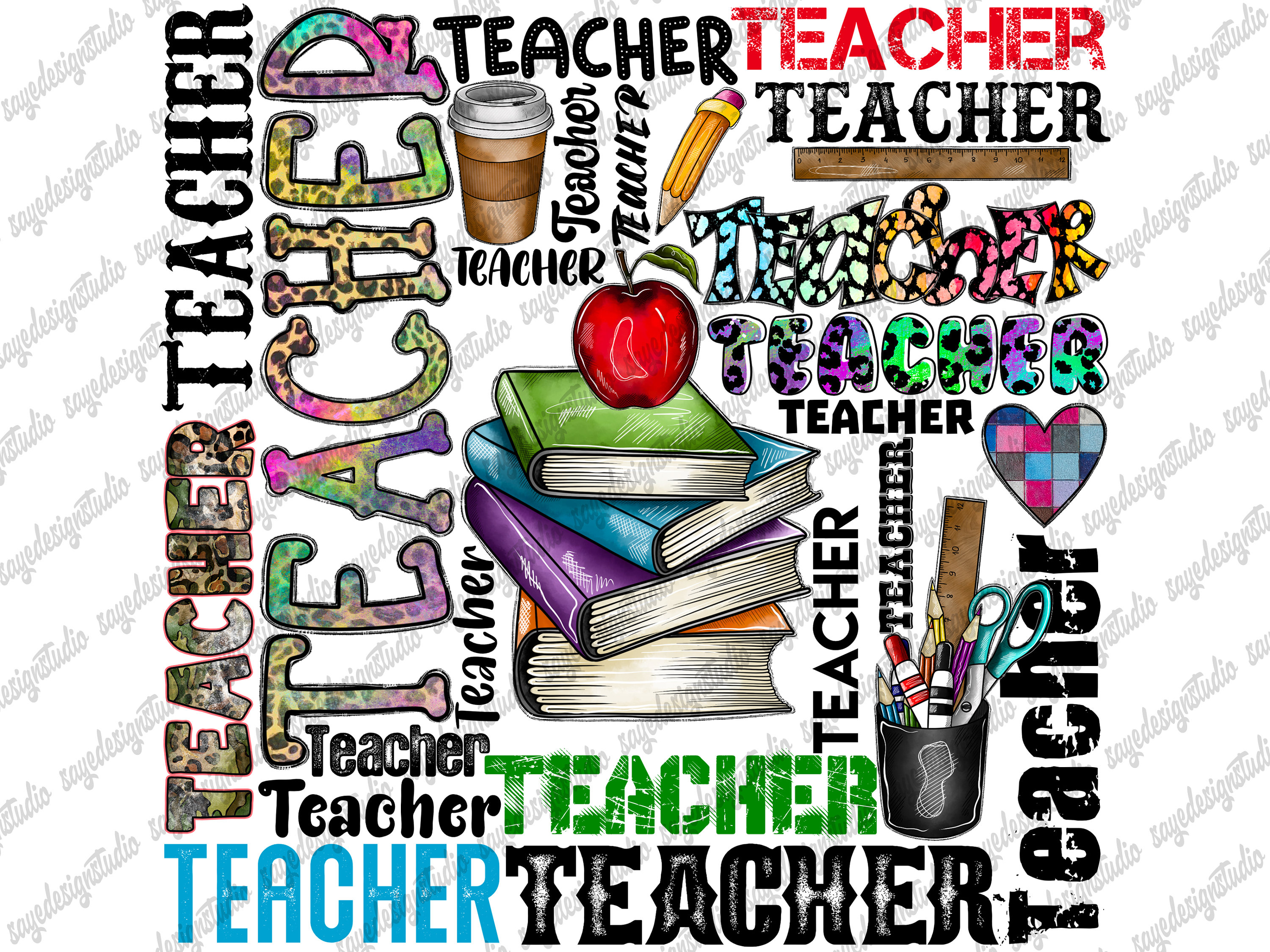 Teacher Design Png Teacher Png Western Teacher Back to - Etsy